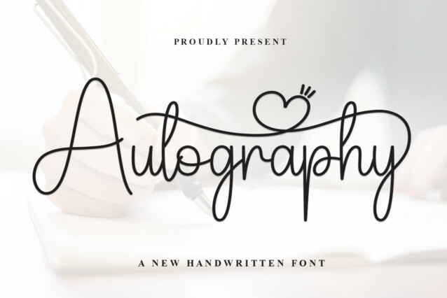 Autography Handwritten Font - Befonts