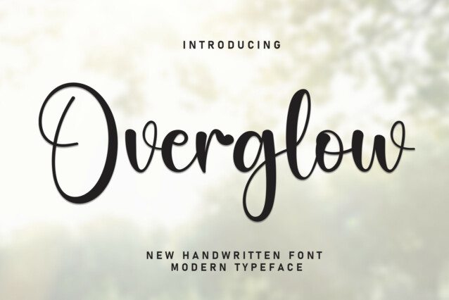 Overglow Script Typeface - Download Free Font