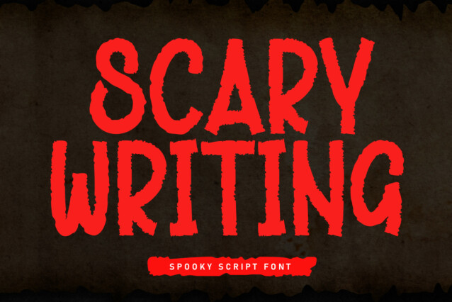 Scary Writing Display Font - Download Free Font