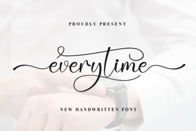 Everytime Script Font - Download Free Font