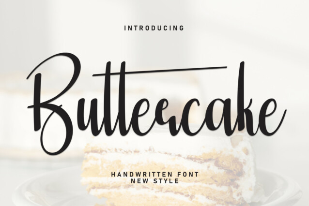 Buttercake Script Font - Befonts