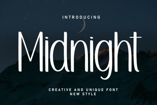 Midnight Display Font - Download Free Font