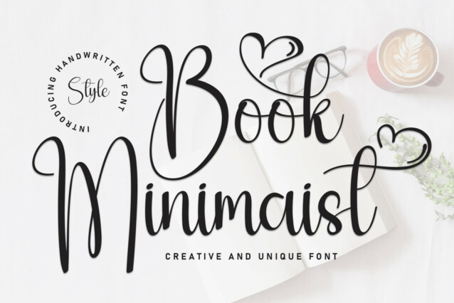 Book Minimalist Script Font - Befonts