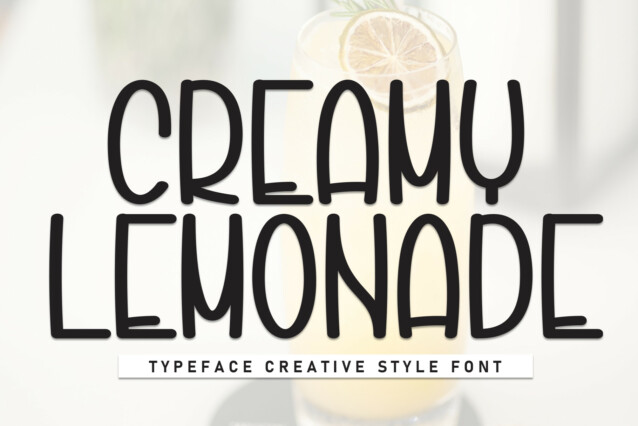 Creamy Lemonade Display Font - Download Free Font