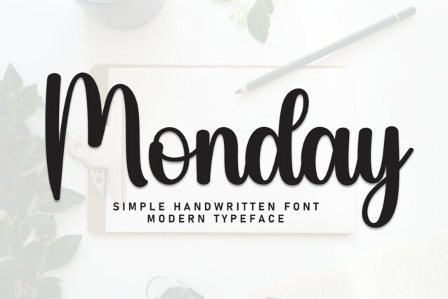 Monday Script Typeface - Download Free Font