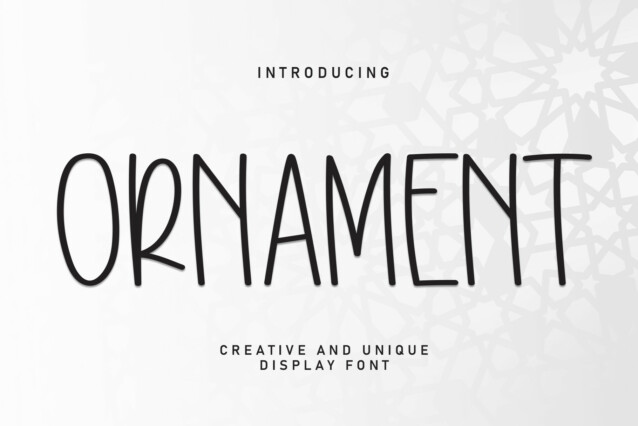 Ornament Display Font - Download Free Font