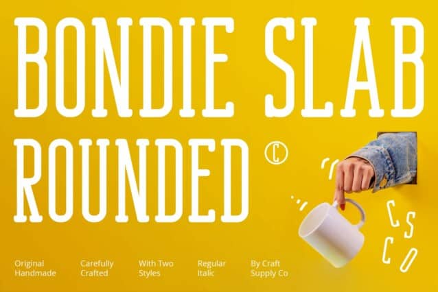 Bondie Slab Rounded Font - Download Free Font