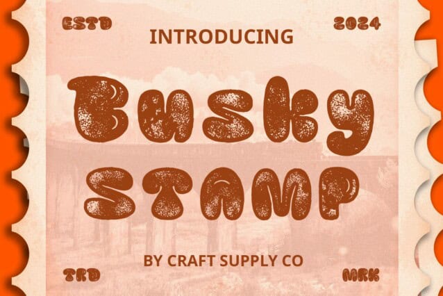 Busky Stamp Font - Download Free Font
