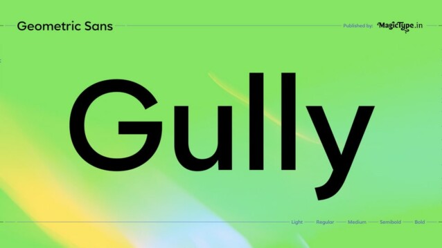 Gully Sans Font Family - Befonts