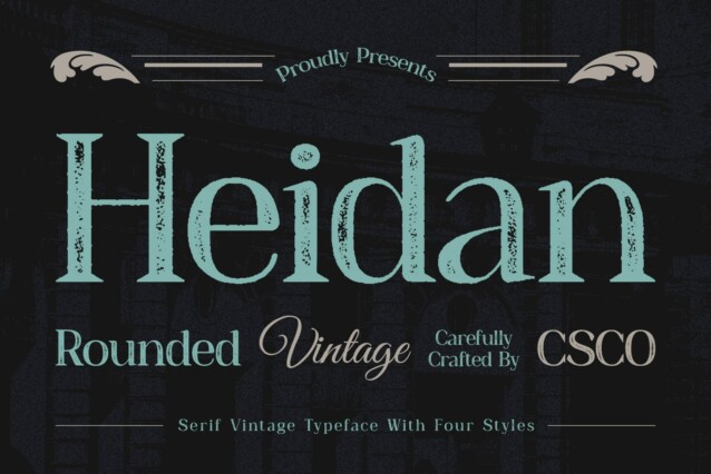 Heidan Rounded Vintage Font - Download Free Font