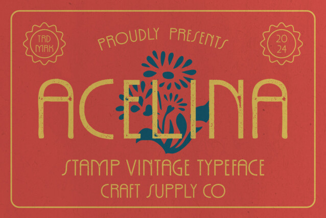 Acelina Stamp Font - Download Free Font