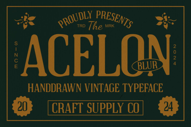 Acelon Blur Font - Befonts