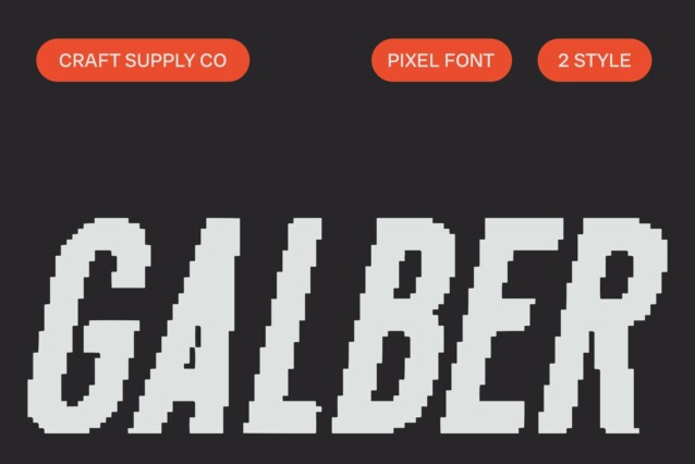 Galber Pixel Font - Download Free Font