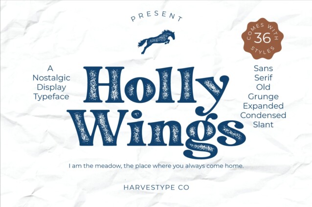 Holly Wings Font - Download Free Font
