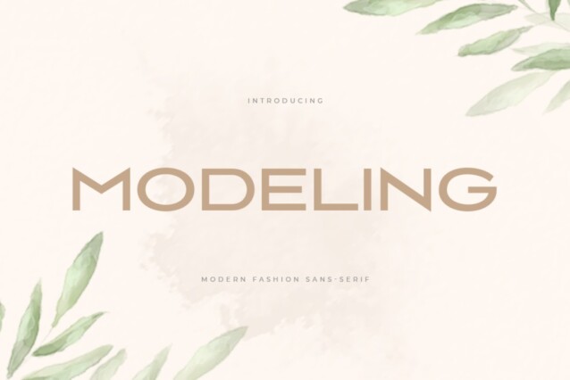Modeling Font - Download Free Font