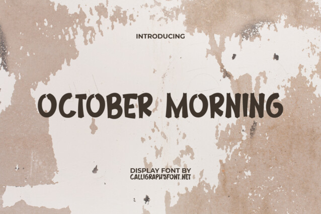 October Morning Font - Download Free Font