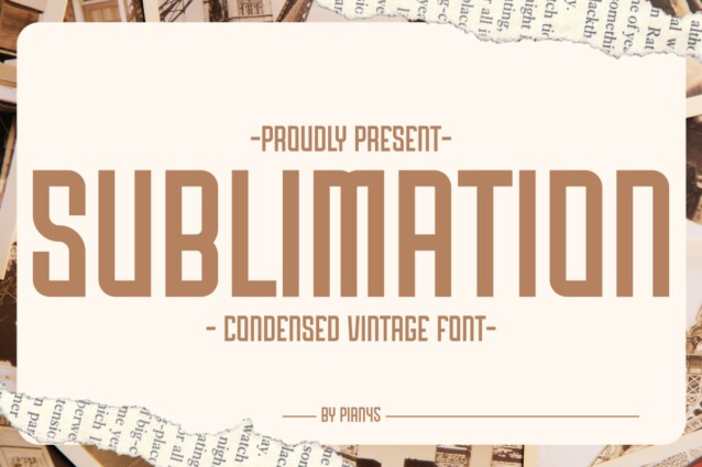 Sublimation Typeface - Download Free Font