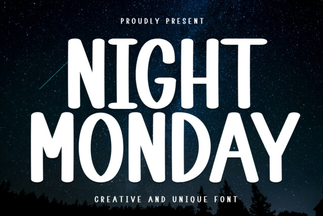 Night Monday Display Font - Download Free Font