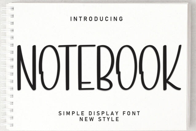 Notebook Display Font - Download Free Font