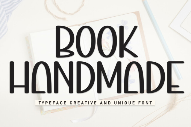 Book Handmade Display Font - Download Free Font