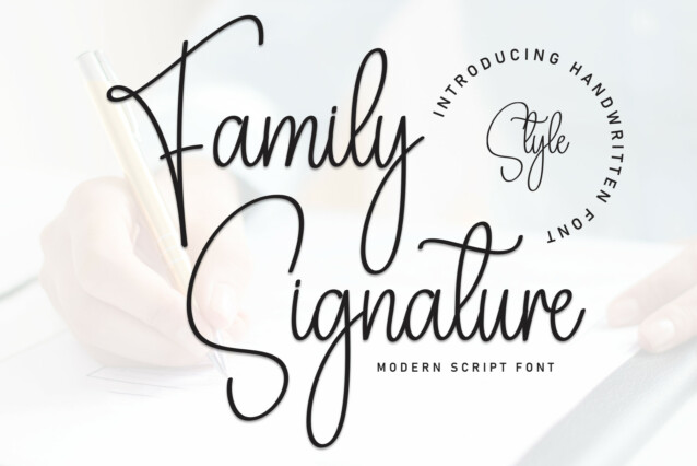 Family Signature Script Font - Download Free Font