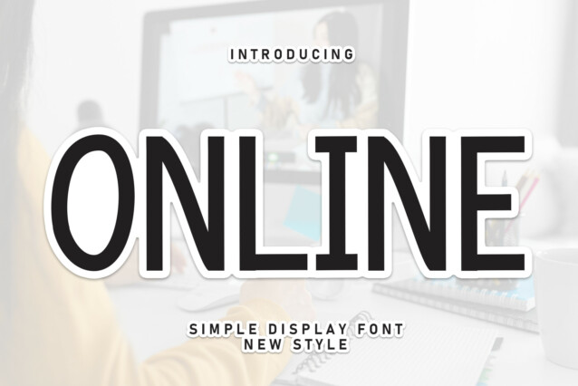 Online Display Font - Download Free Font