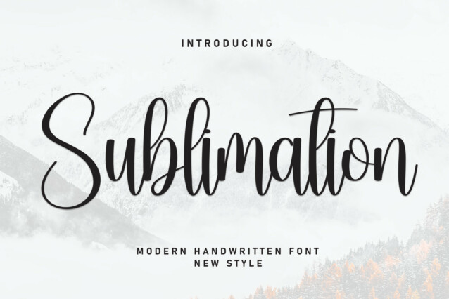 Sublimation Script Font - Download Free Font