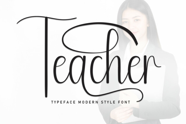 Teacher Script Font - Download Free Font