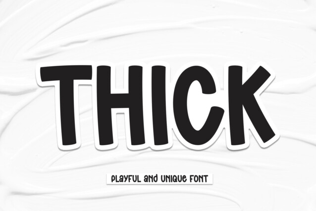 Thick Display Font - Download Free Font