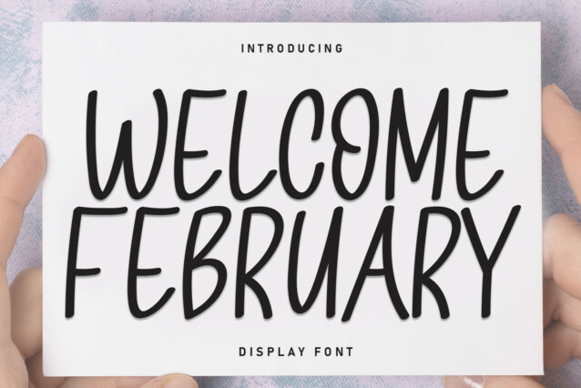 Welcome February Display Font - Download Free Font