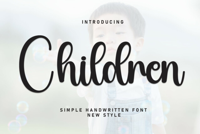 Children Script Font - Download Free Font