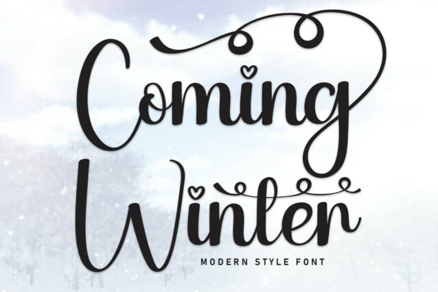 Coming Winter Script Font - Download Free Font