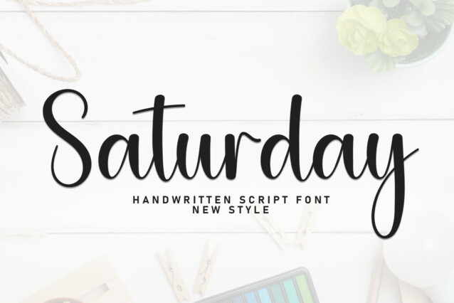 Saturday Script Font - Download Free Font