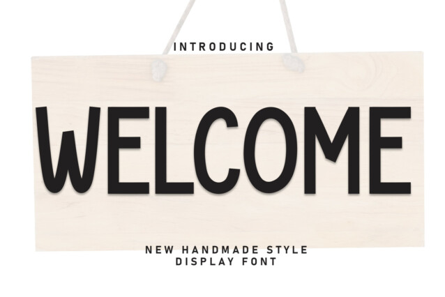 Welcome Display Font - Download Free Font
