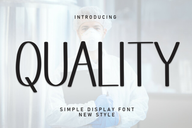 Quality Display Font - Download Free Font