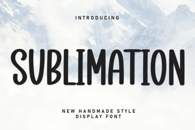 Sublimation Display Font - Download Free Font