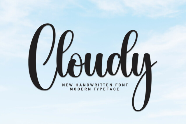 Cloudy Script Font - Download Free Font