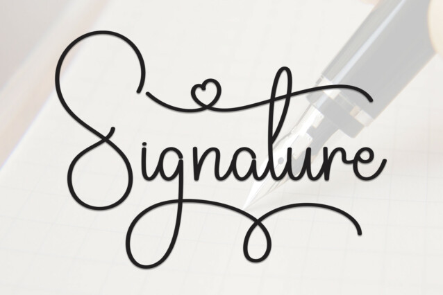 Signature Script Typeface - Download Free Font