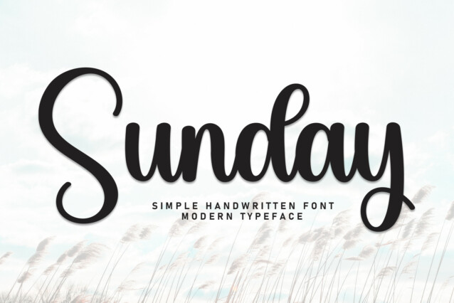 Sunday Script Typeface - Download Free Font