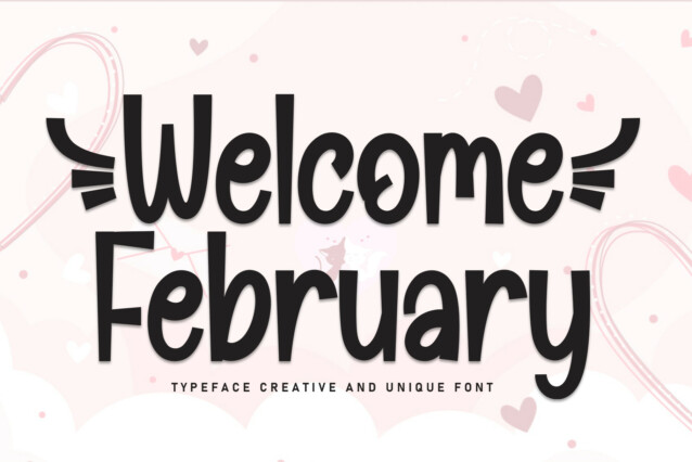 Welcome February Display Font - Download Free Font
