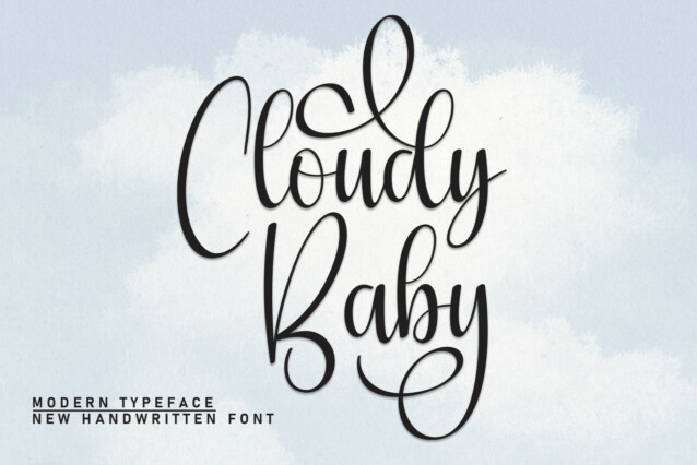 Cloudy Baby Script Font - Befonts