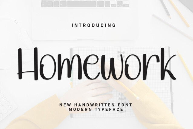 Homework Display Font - Download Free Font