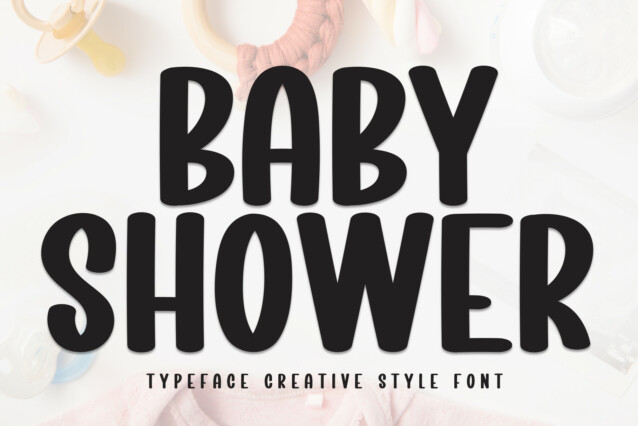 Baby Shower Display Font - Befonts