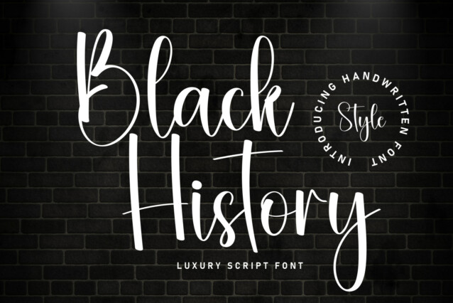 Black History Script Font - Download Free Font