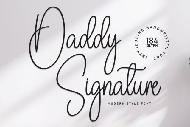 Daddy Signature Script Font - Download Free Font