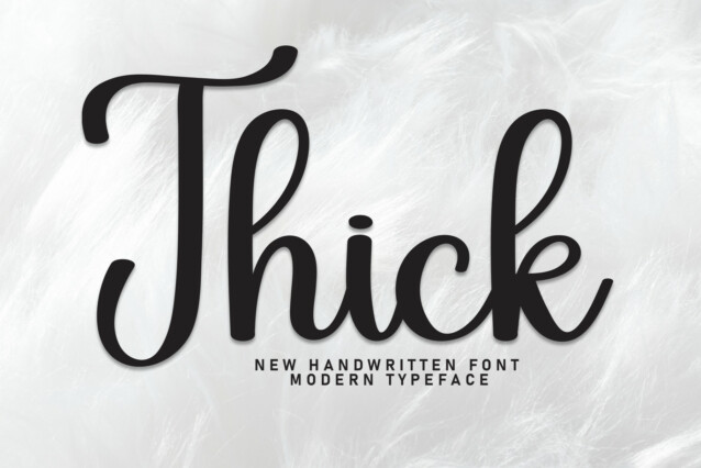 Thick Script Font - Download Free Font