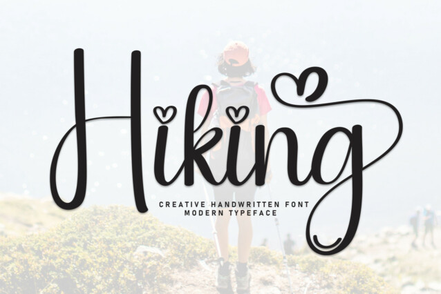Hiking Script Typeface - Befonts