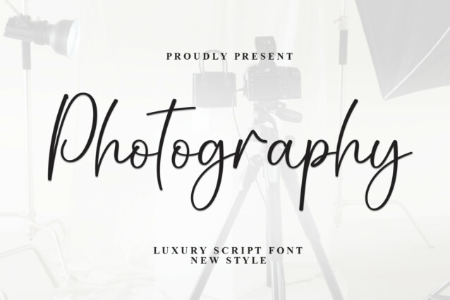 Photography Script Typeface - Download Free Font