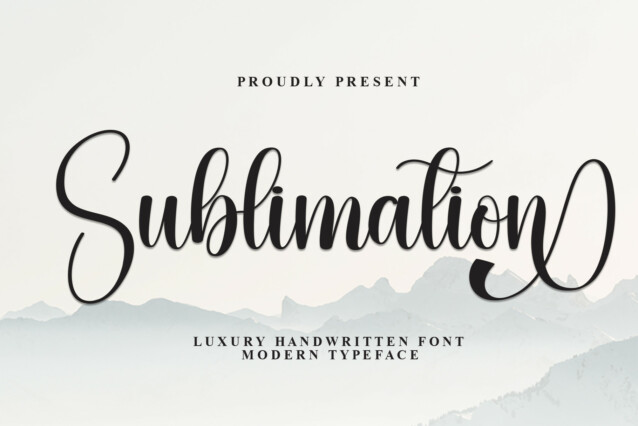 Sublimation Script Typeface - Download Free Font
