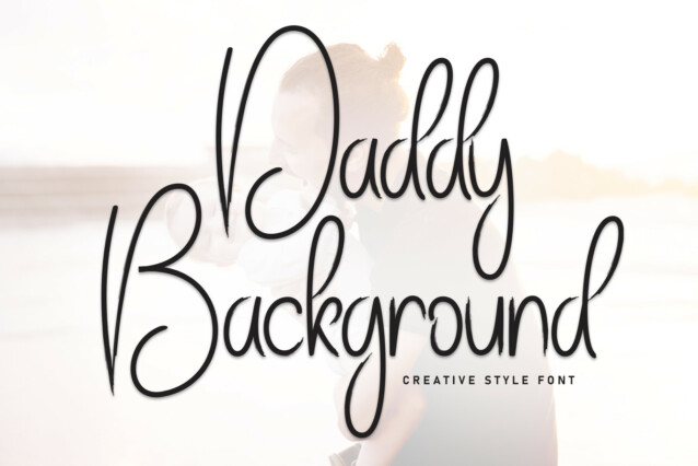 Daddy Background Script Font - Download Free Font